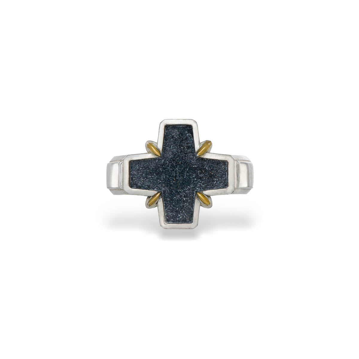 BLACK CROSS RING – Mike Glass